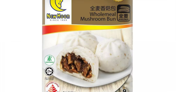 Pau - Wholemeal Mushroom Bun New Moon (9's) HCS