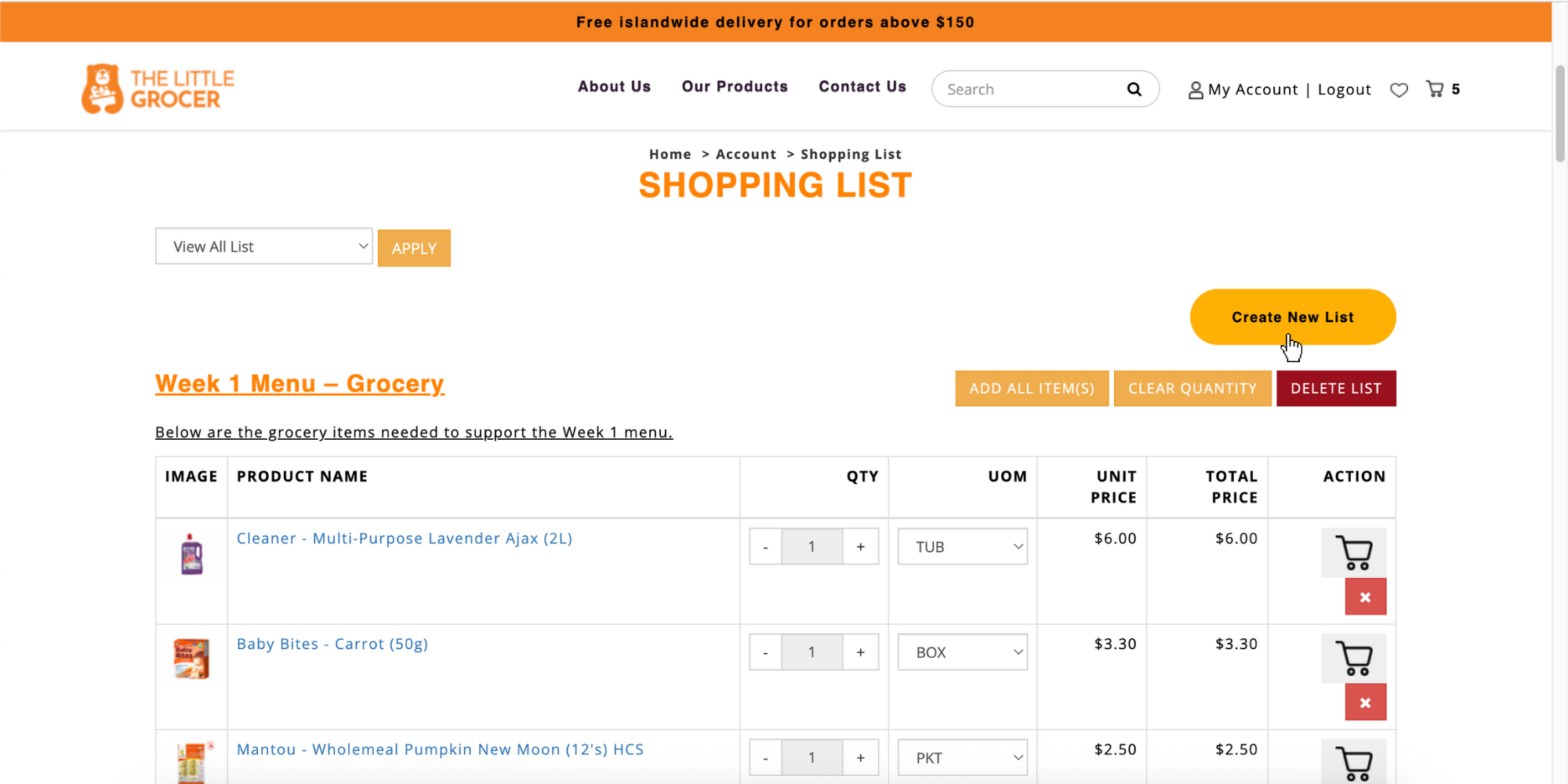 Discover the Upgraded Favourite List: Simplify Your Ordering Process!